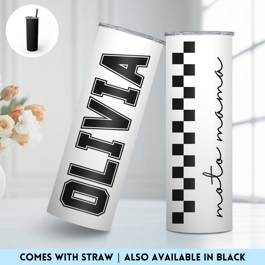 Personalized Moto Mama Wife Sis Tumbler With Straw Custom - Etsy