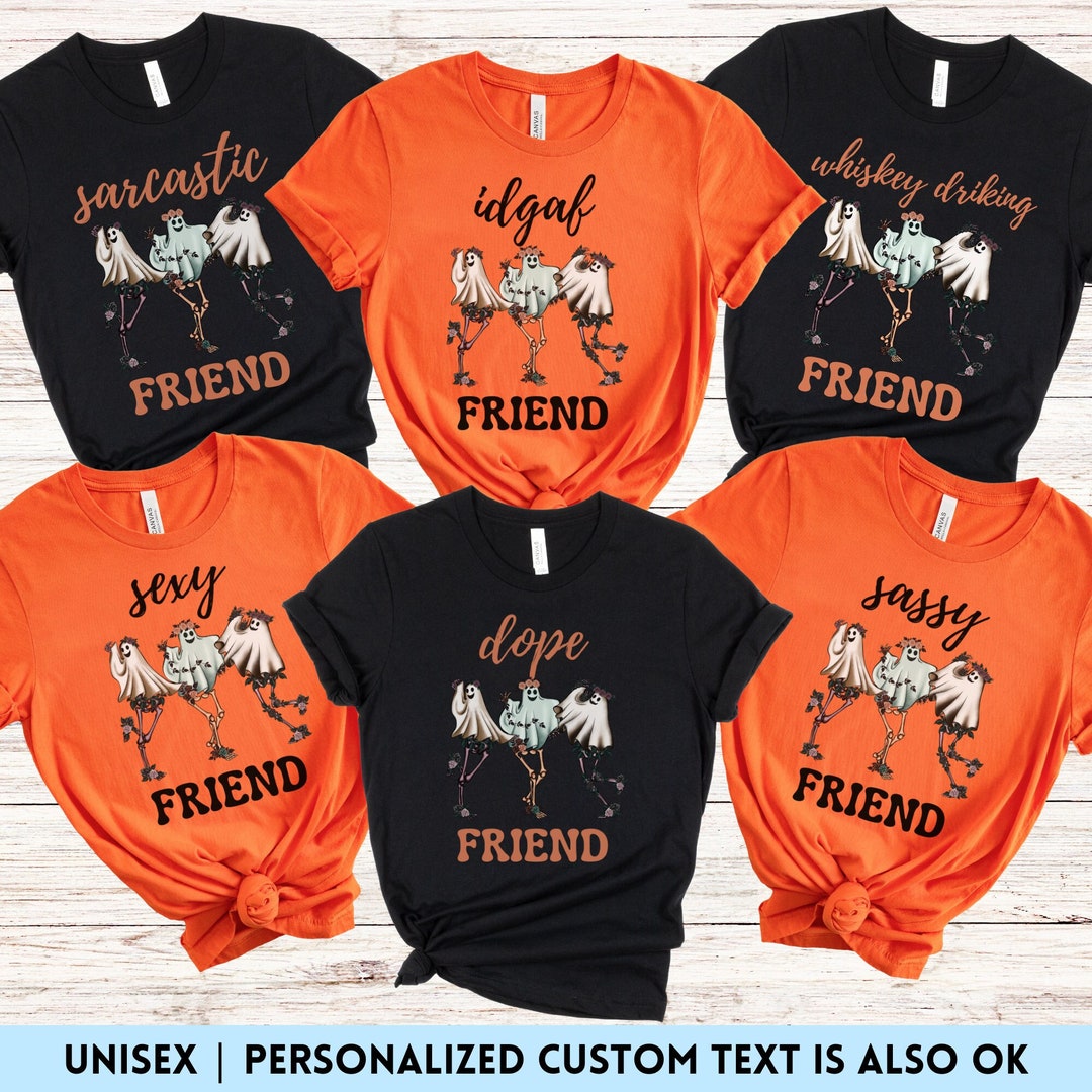 Funny Group Halloween Shirts, Matching Family Halloween Skeleton Outfit ...