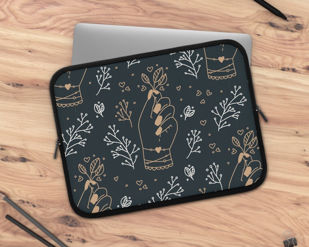 Gothic Dark Academia Laptop Case, Whimsical Witchy Aesthetic Laptop ...