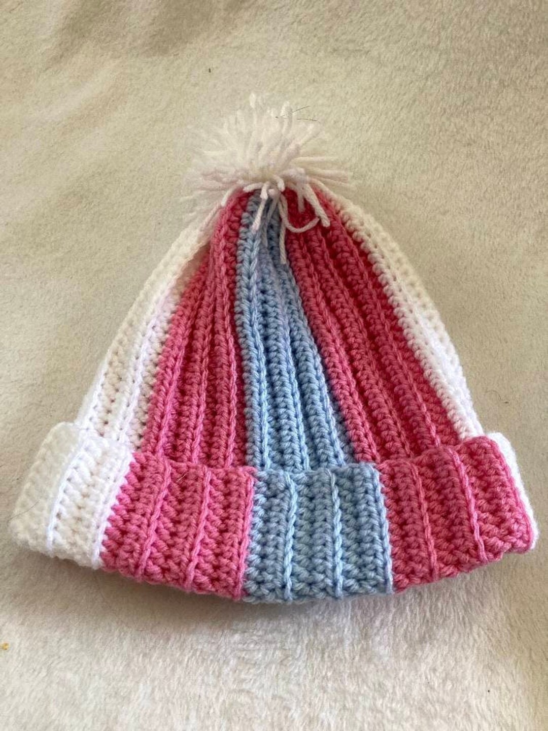 Transgender Crochet Hat - Etsy