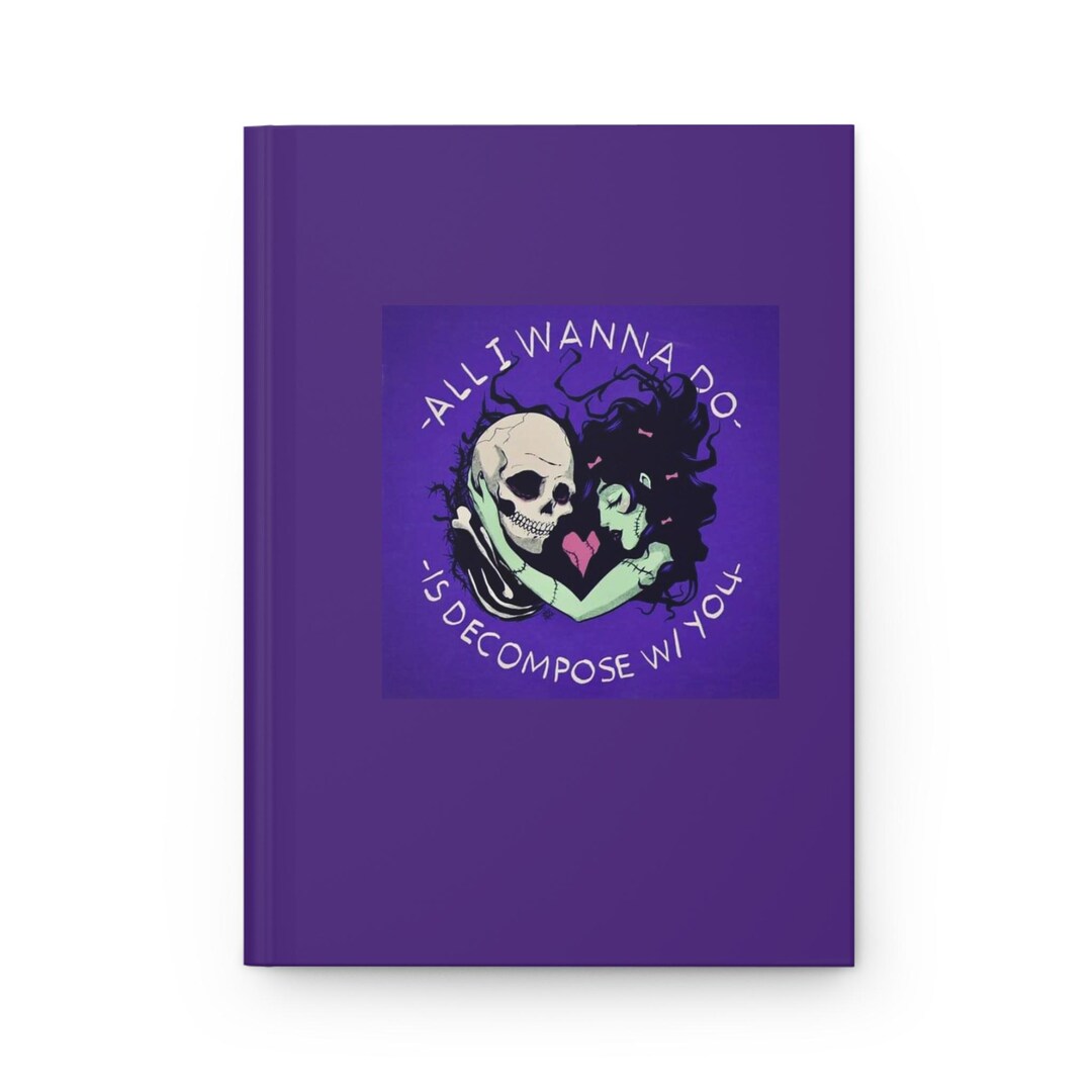 Retro Romantic Horror Journal, Decompose With You, Matte Hardcover ...