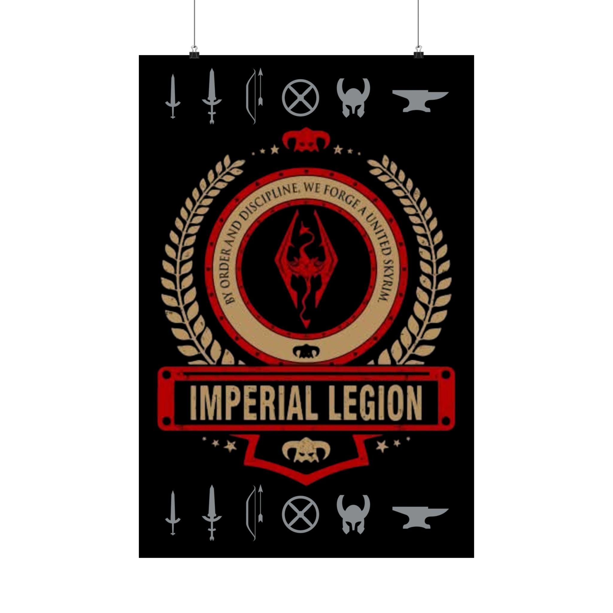 Vertical Poster, Imperial Legion Skyrim, Matte Wall Art Print, Home ...