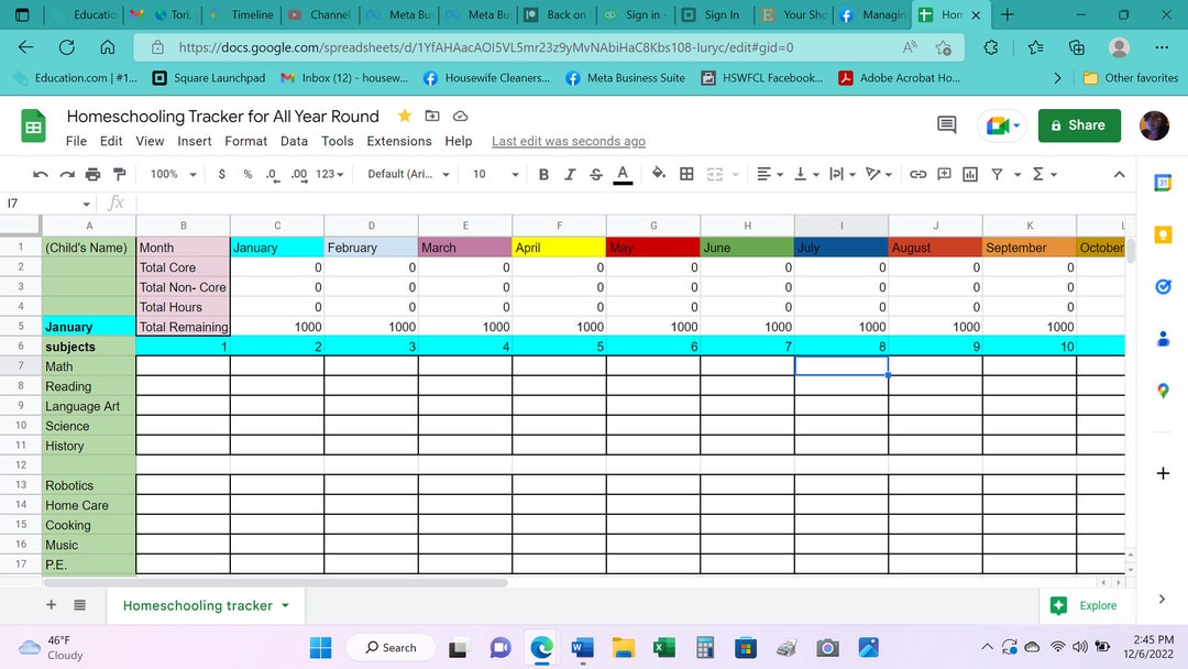 Homeschooling Tracker - Etsy