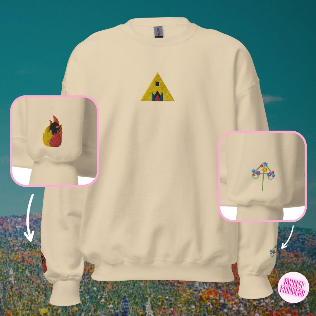 NEW Embroidered Maypole Midsommar Crewneck Sweatshirt - Etsy