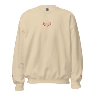 Saltburn Red Embroidered Sweatshirt - Etsy