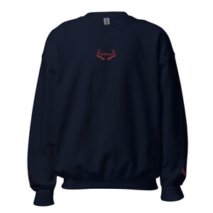 Saltburn Red Embroidered Sweatshirt - Etsy