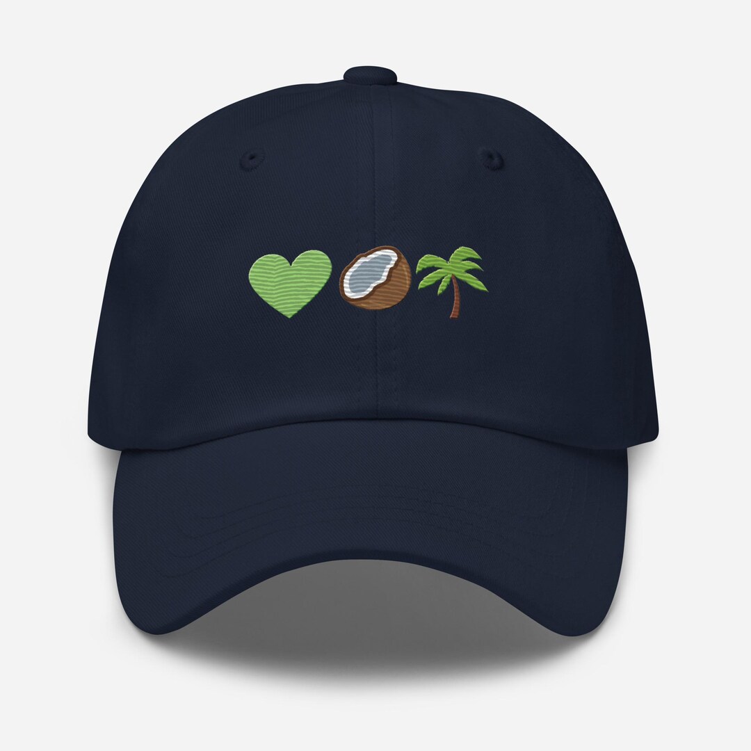 Embroidered Kamala Harris Emoji Brat Coconut Tree Hat - Etsy