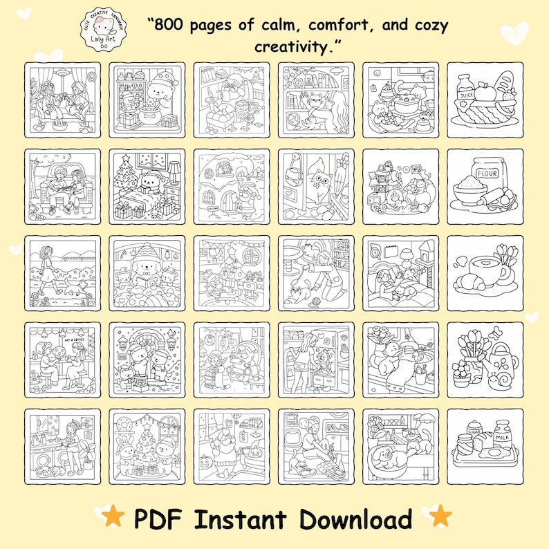 Ultimate Bold & Easy Coloring Book Bundle | 800 Pages | 21 Books PDF ...