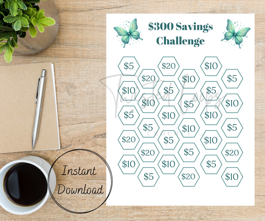 Savings Challenge, Money Saving Challenge Printable, Money Saving ...