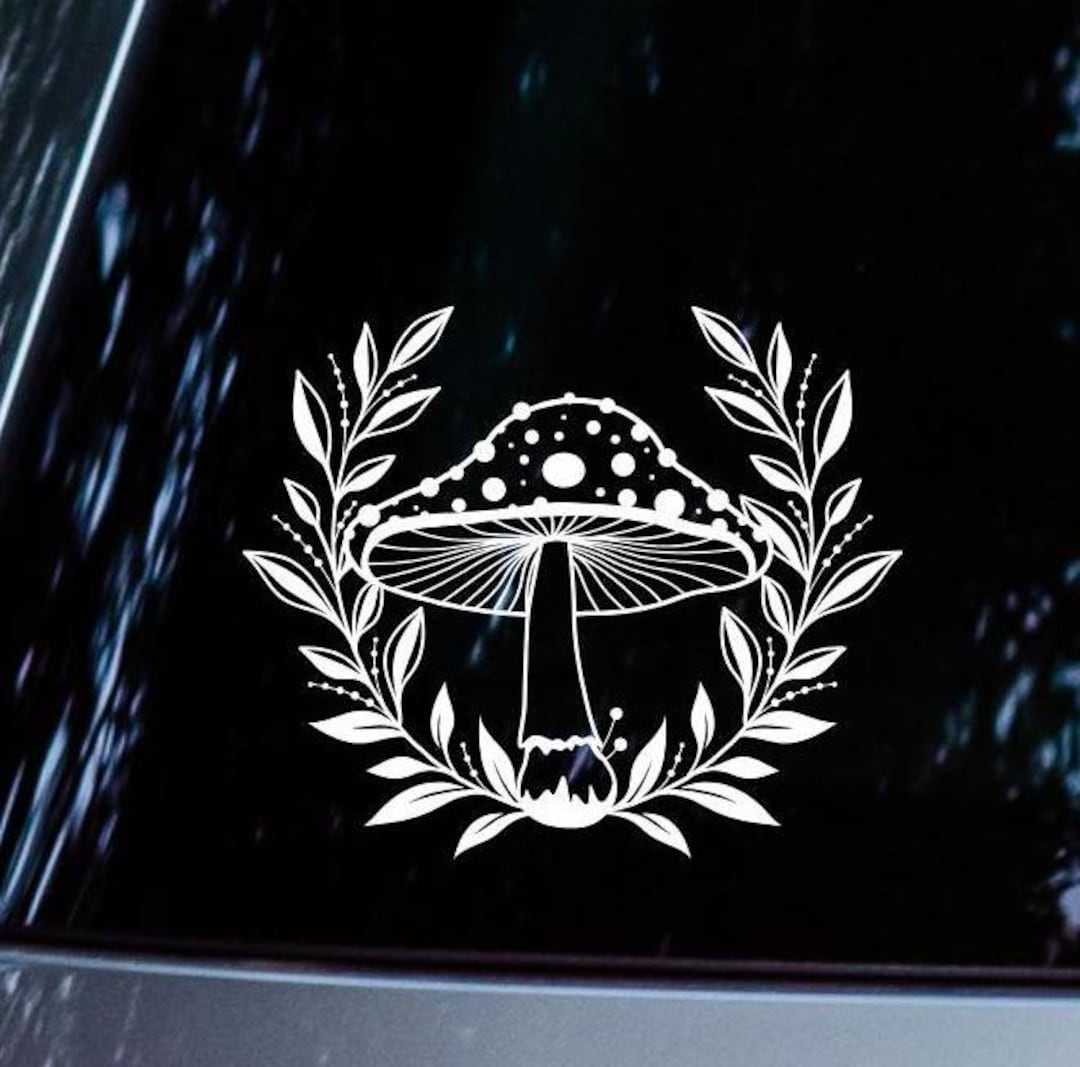 Mushroom Car Decal - Etsy
