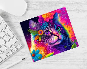 Vintage Television Cat Advert Mouse Mat Mousepad. Classic 1960s ...