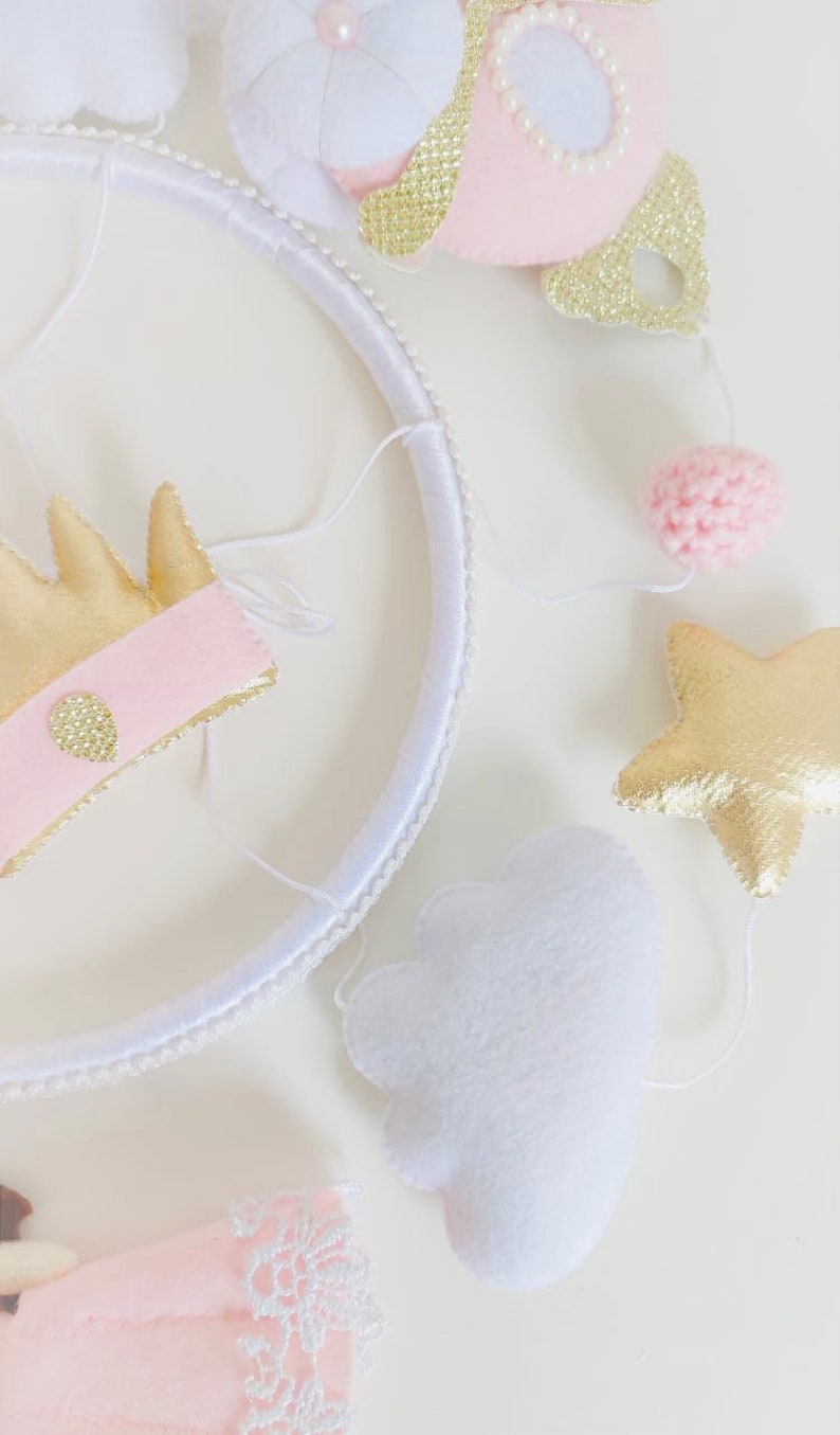 Princess Mobile Crown Mobile Princess Baby Crib Mobile - Etsy