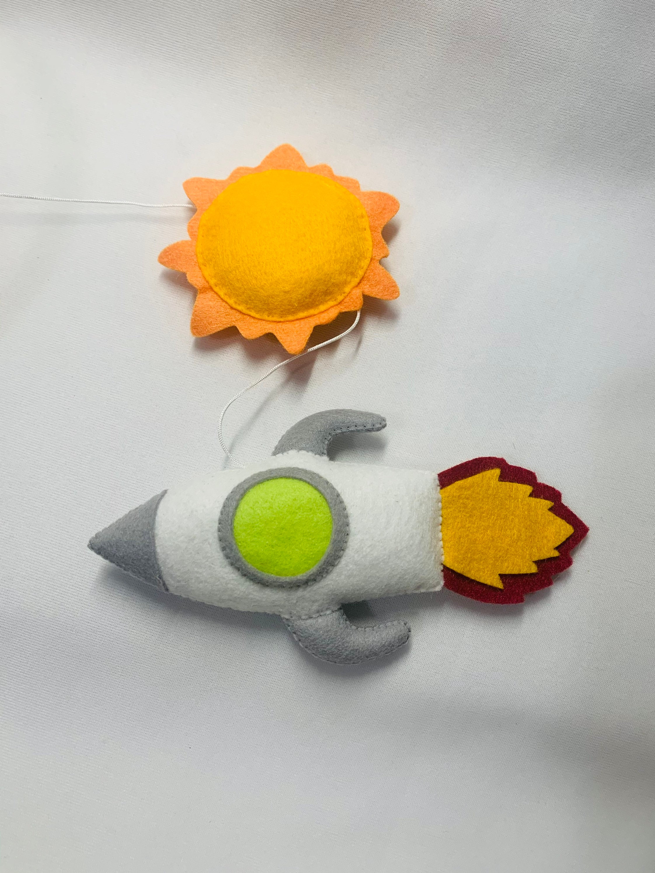 Space Theme Cot Mobile / Solar System Mobile / Planet and Rocket Toys ...