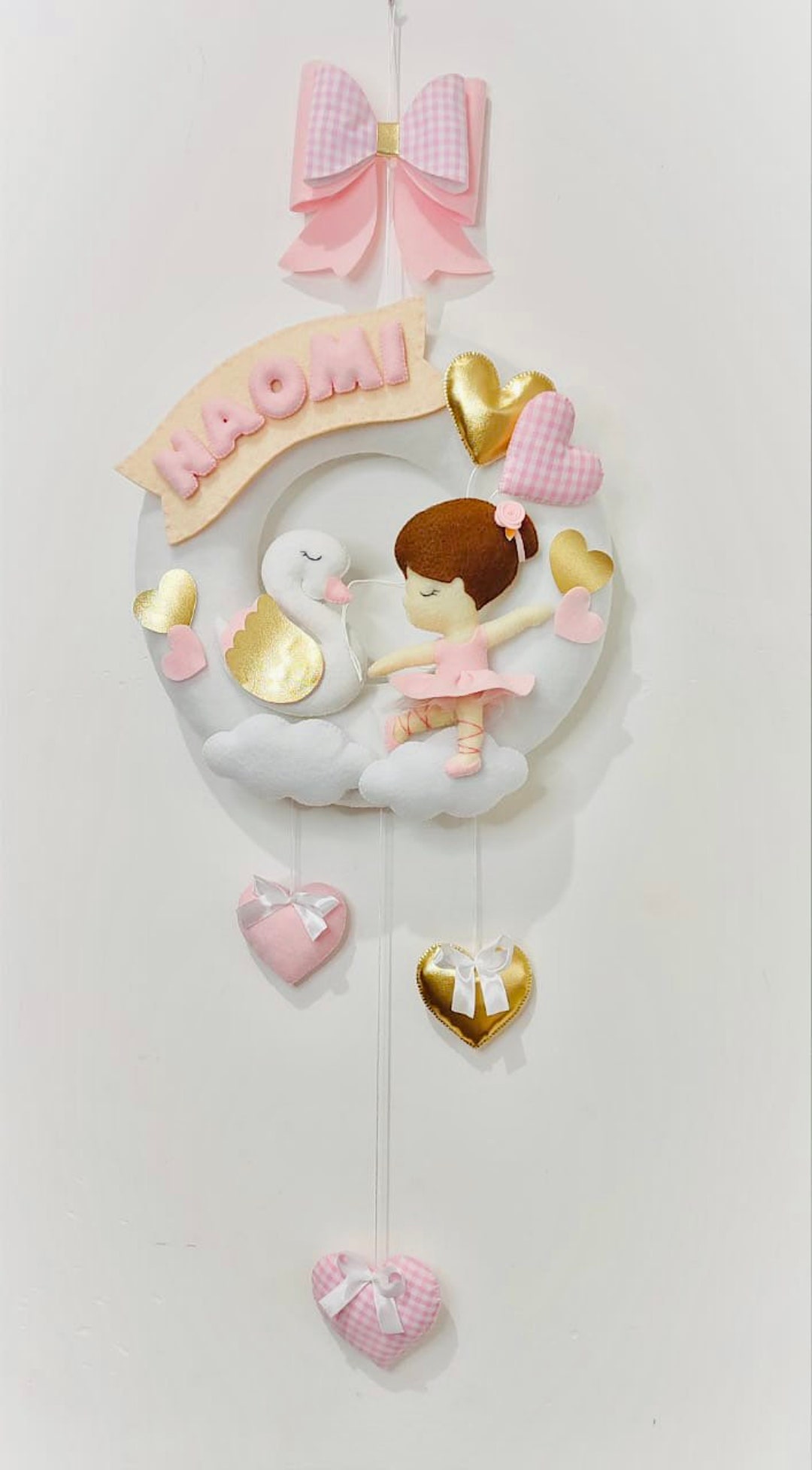 Felt Princess Custom Name Sign Name Sign Couple Childs Room Door Desk ...