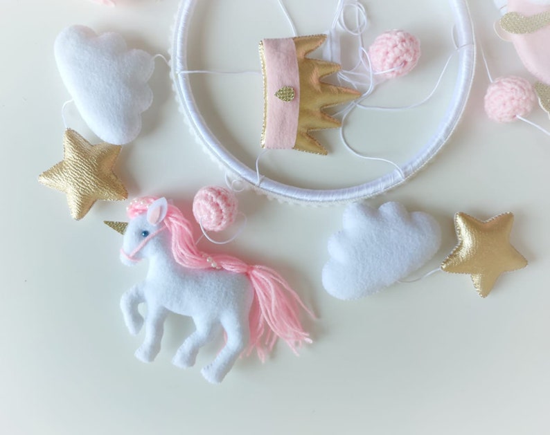 Princess Mobile Crown Mobile Princess Baby Crib Mobile - Etsy