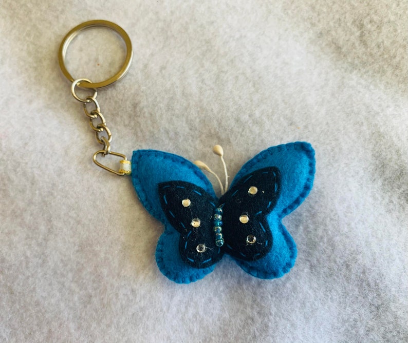 Cute Butterfly Keychain Butterfly Keychain Keyring Metal - Etsy