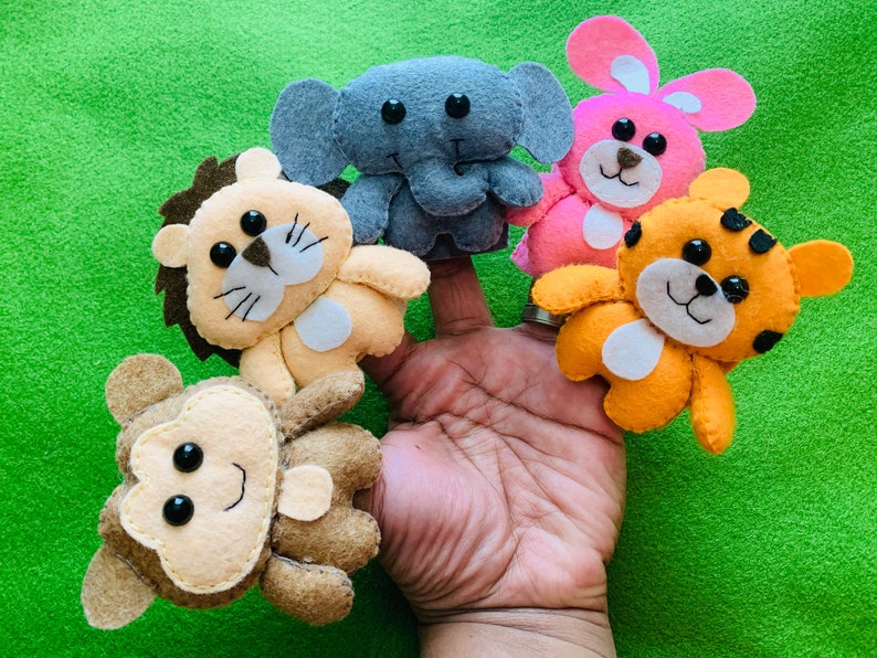 Forest Wild Animals Finger Puppets-children Kid Puppets Great - Etsy