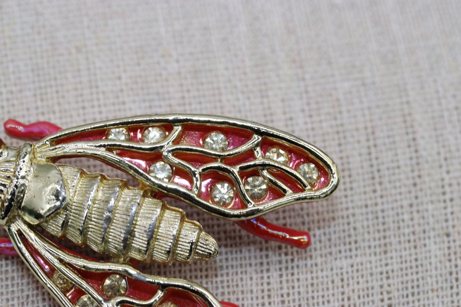 Vintage Unsigned Wasp Insect Enamel Gold Tone Metal Brooch Pin - Etsy