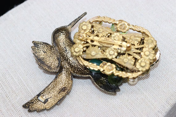Vintage Signed Stanley Hagler Hummingbird Brooch Pin … - Gem Vintage Signed Stanley Hagler Hummingbird Brooch Pin … - Gem