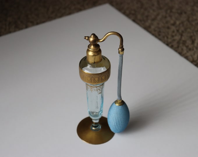 Vintage Devilbiss Light Blue Glass Perfume Atomizer - Etsy