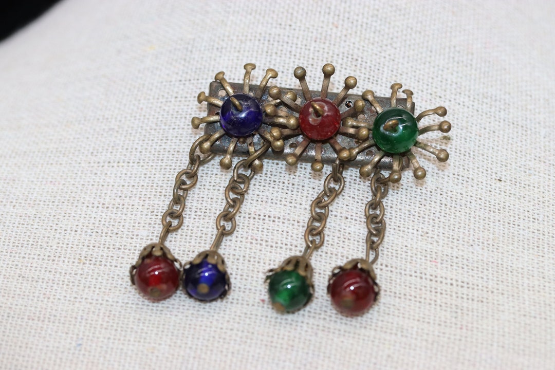 Vintage Unsigned Miriam Haskell Brooch Pin Early Haskell 1930s - Etsy