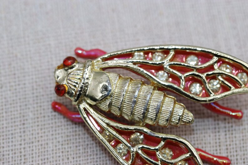 Vintage Unsigned Wasp Insect Enamel Gold Tone Metal Brooch Pin - Etsy