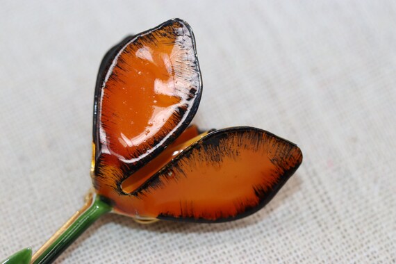 Vintage Signed Original By Robert Orange Tiger Lily F… - Gem