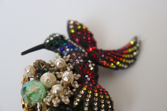 Vintage Signed Stanley Hagler Hummingbird Brooch Pin … - Gem Vintage Signed Stanley Hagler Hummingbird Brooch Pin … - Gem