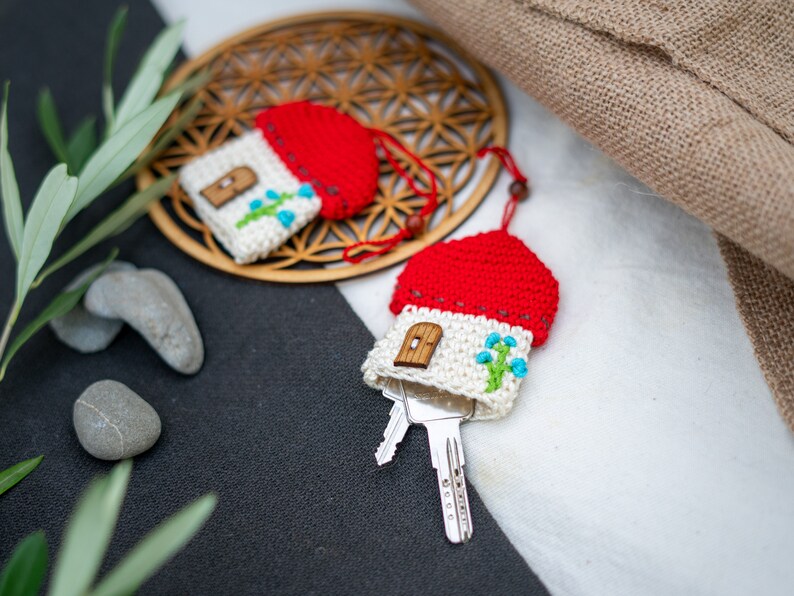 Pattern Only French Tutorial House Red Roof Cache Clef Step by Step ...