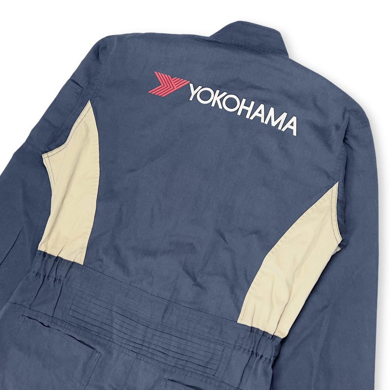 Retro 1990s Showa Era JDM Japan Yokohama Coveralls Tsunagi Blue - Etsy