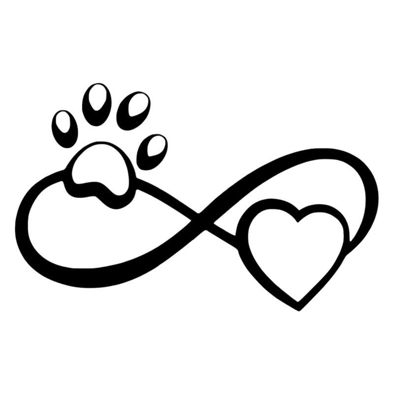 Infinity Paw Svg - Etsy