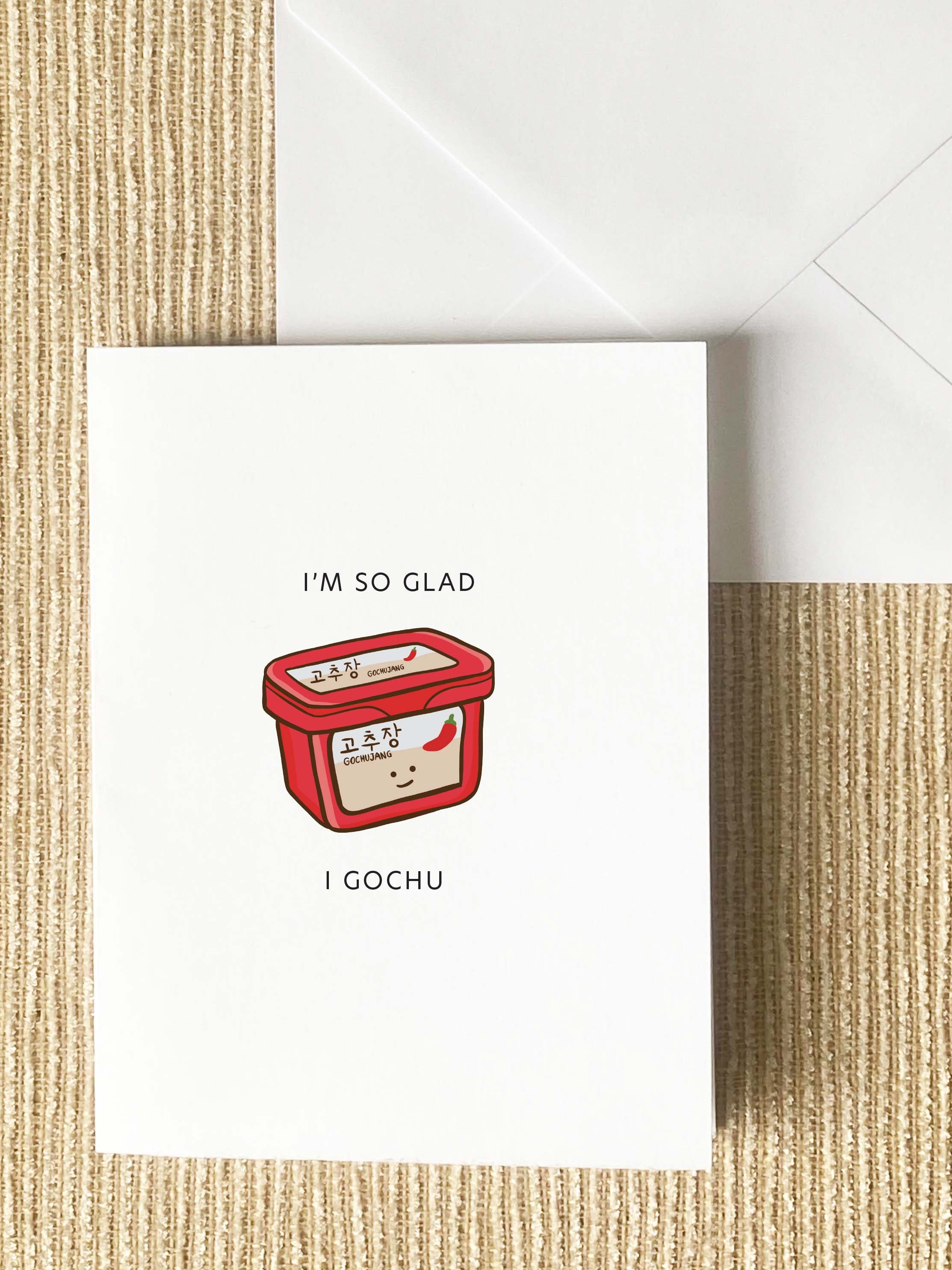 Gochujang Card Asian Punny Funny Cute Greeting Friendship - Etsy