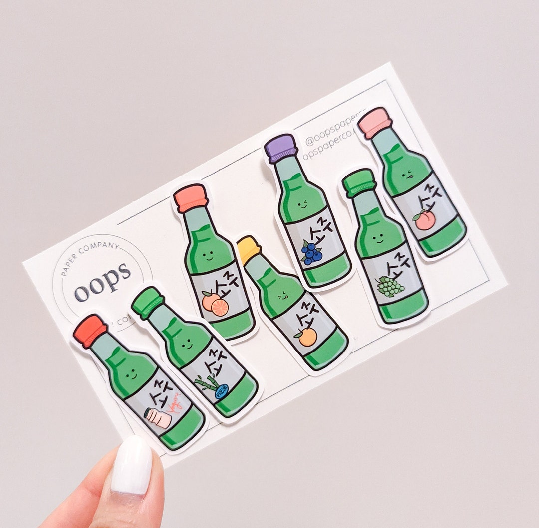 Soju Sticker Bundle Set of 7 - Soju, Chum Churum, Asian Drinks ...