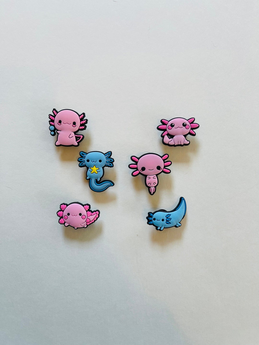 6 Axolotl Croc Charms, Croc Charms, Axolotl - Etsy