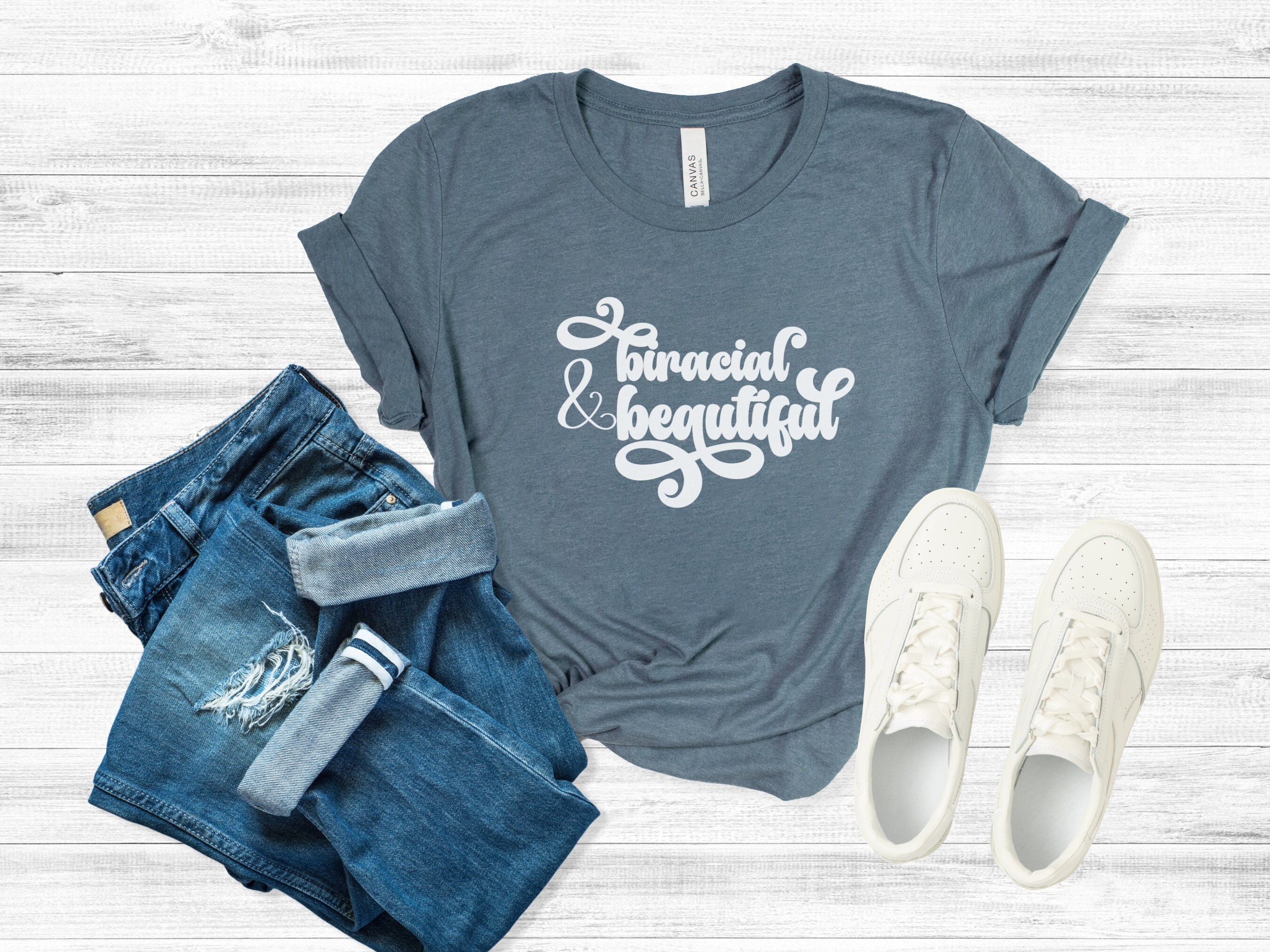 Biracial and Beautiful, Biracial Shirt, Mixed Race, Mixed Girl Shirt ...