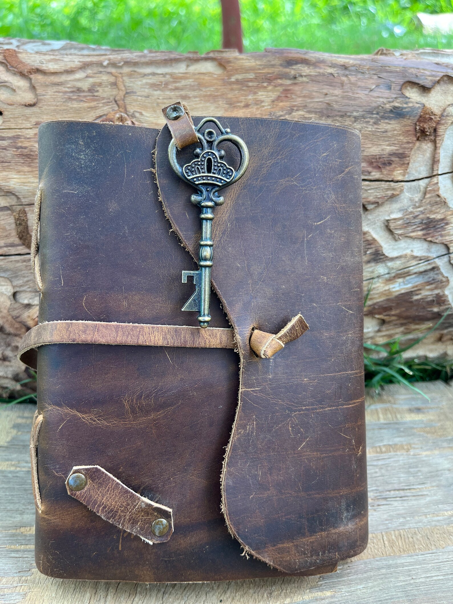Vintage Paper Journal Personalized Journal Travel Book Leather Notebook ...
