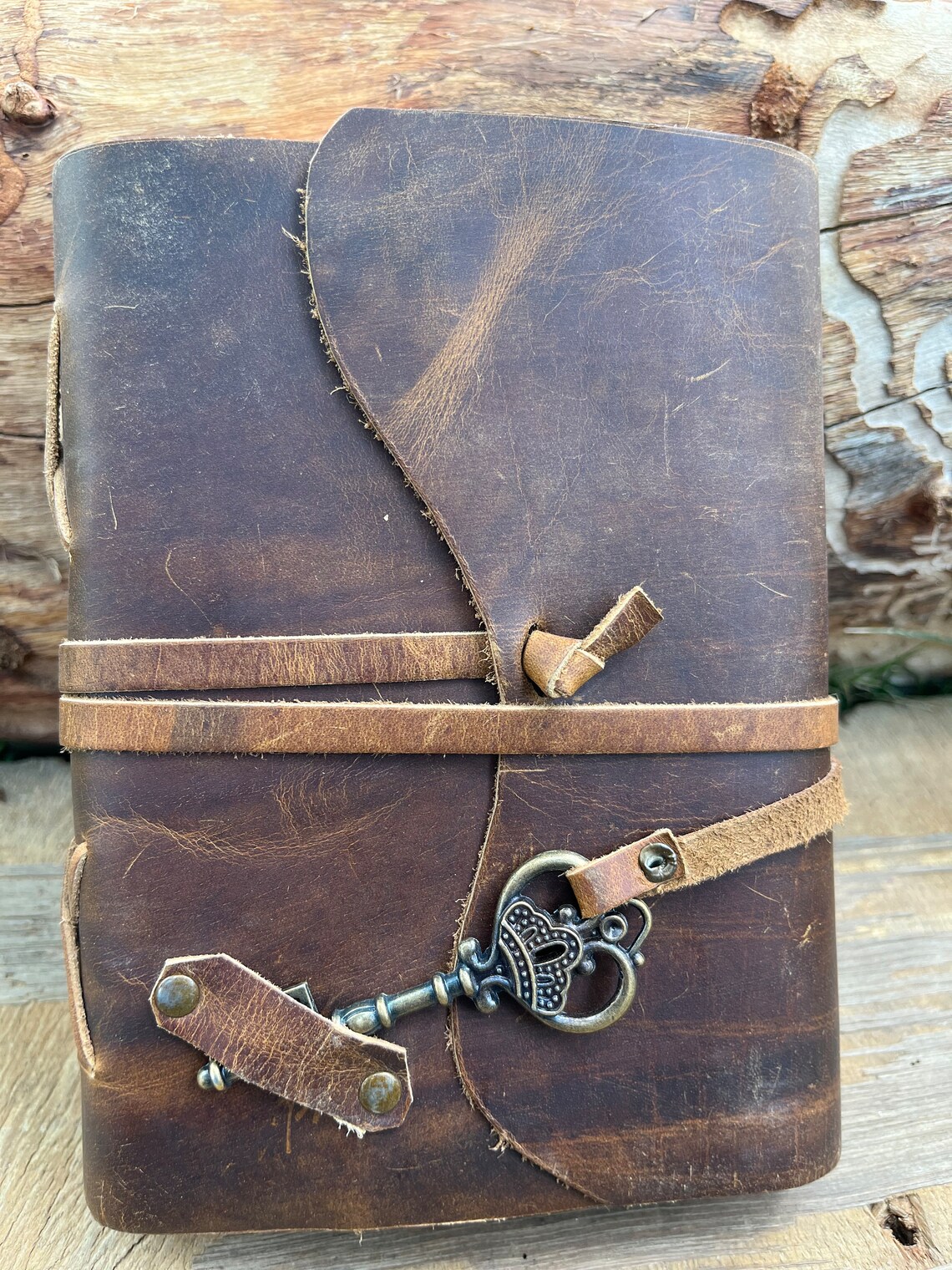 Vintage Paper Journal Personalized Journal Travel Book Leather Notebook ...