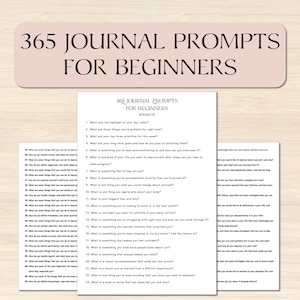 365 Journal Prompts for Beginners, Personal Development, Mindfulness ...