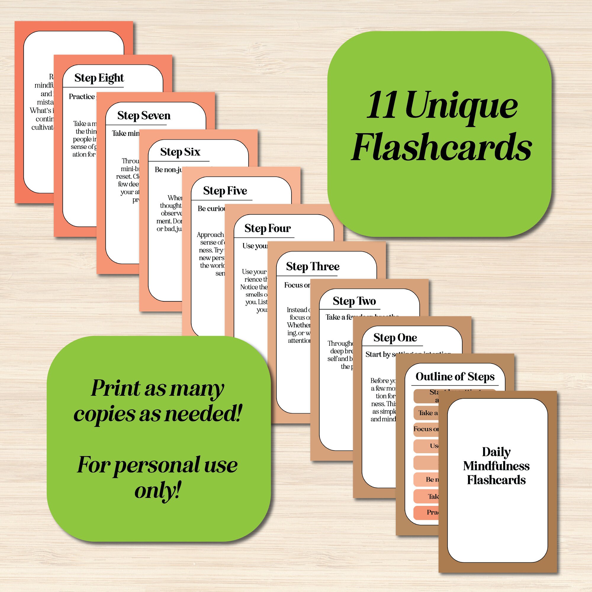 Daily Mindfulness Flashcards - Daily Inspiration for Mindful Moments ...