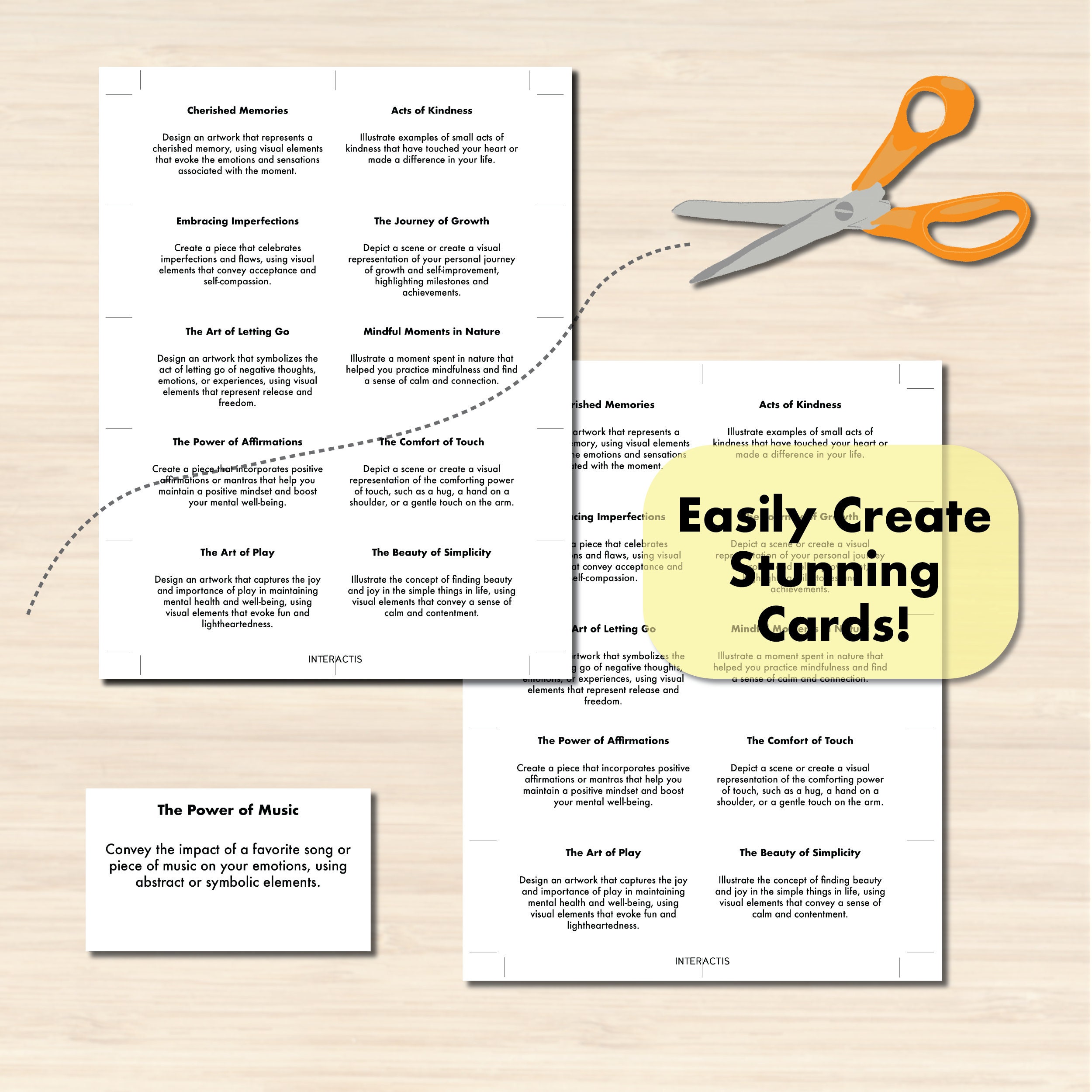 Mental Health Drawing Prompts Card Set, Self Care Journaling Prompt - Etsy