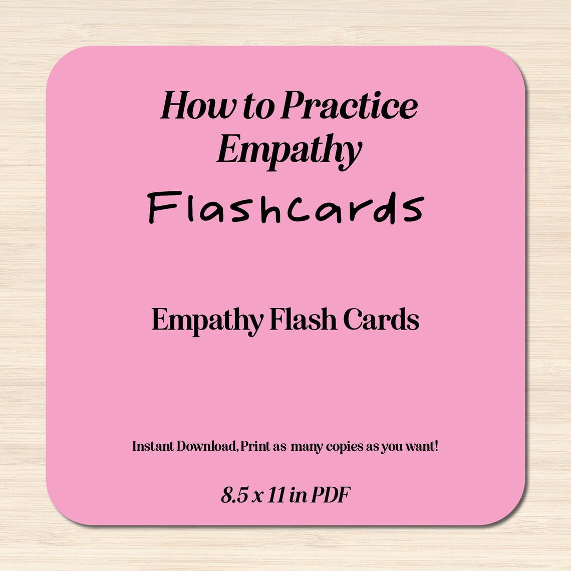 Empathy Flashcards - A Helpful Resource for Therapy, Coping, and ...