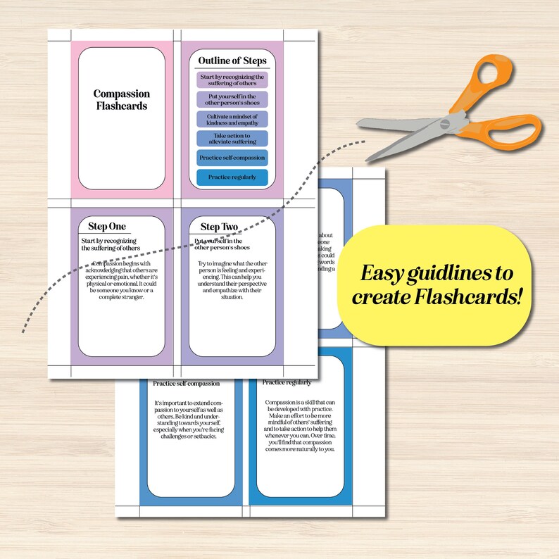 Compassion Flashcards - A Helpful Resource for Therapy, Coping, and ...