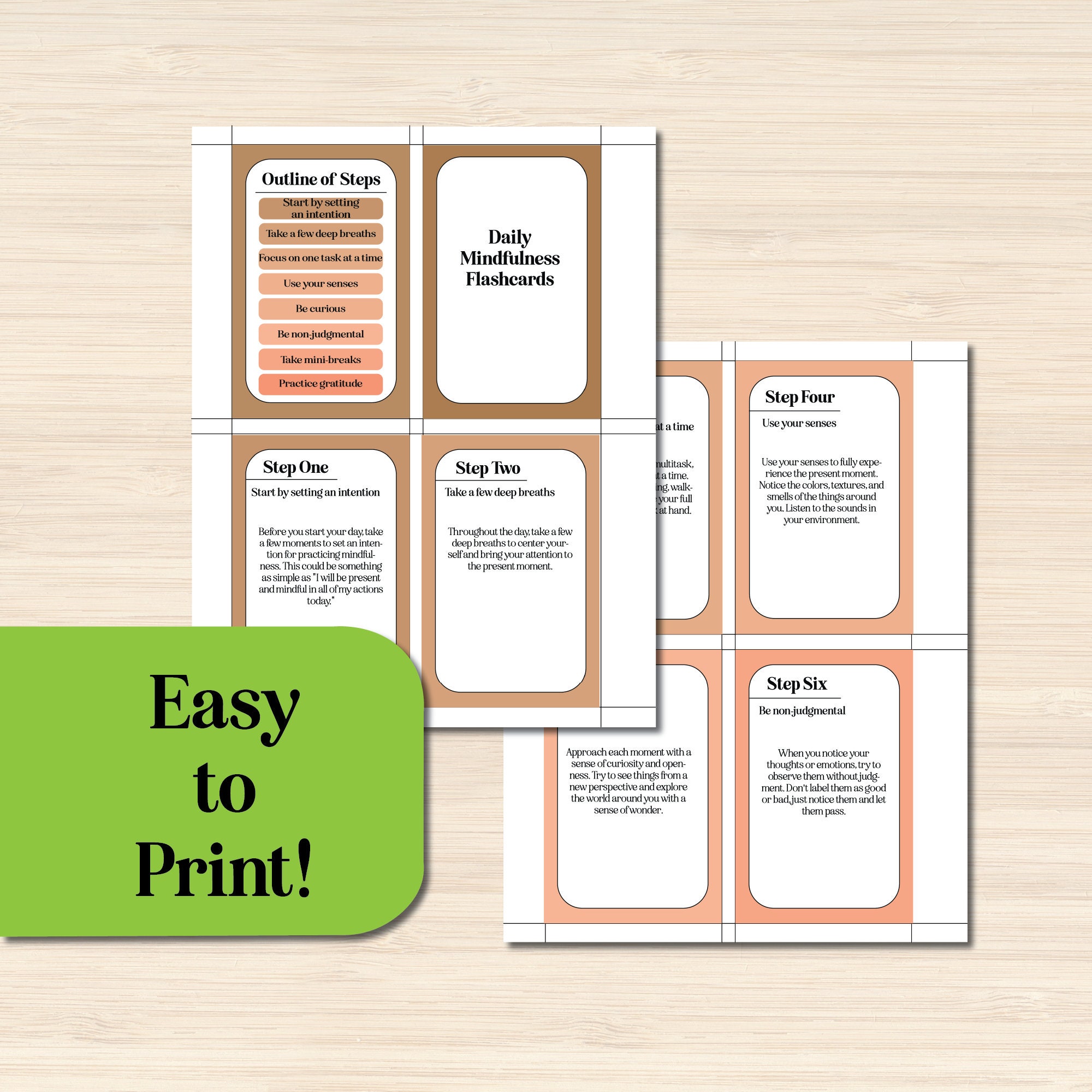 Daily Mindfulness Flashcards - Daily Inspiration for Mindful Moments ...