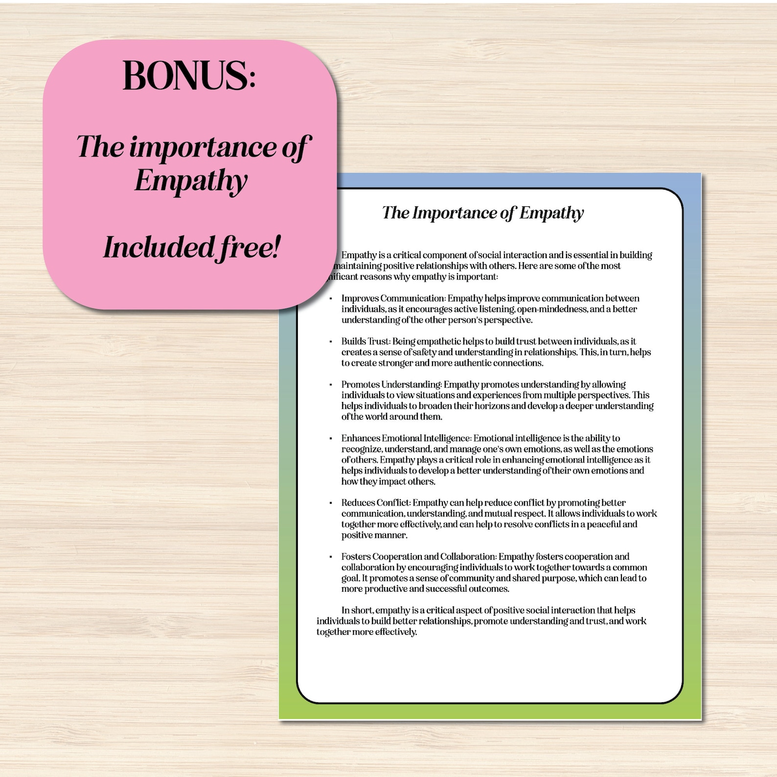 Empathy Flashcards - A Helpful Resource for Therapy, Coping, and ...