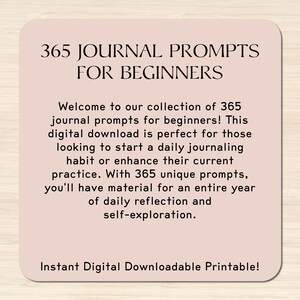 365 Journal Prompts for Beginners, Personal Development, Mindfulness ...