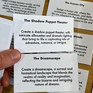 Creative Drawing Prompt Cards - Etsy