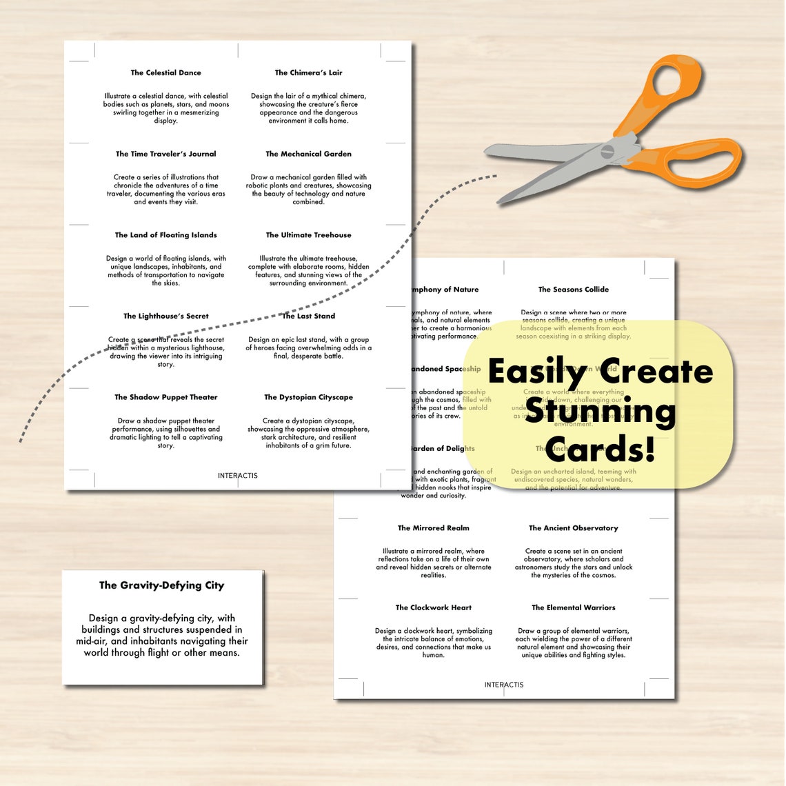 Creative Drawing Prompt Cards - Etsy