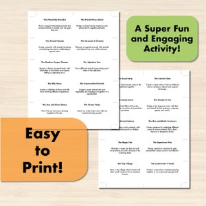 Creative Drawing Prompts for Kids - Etsy