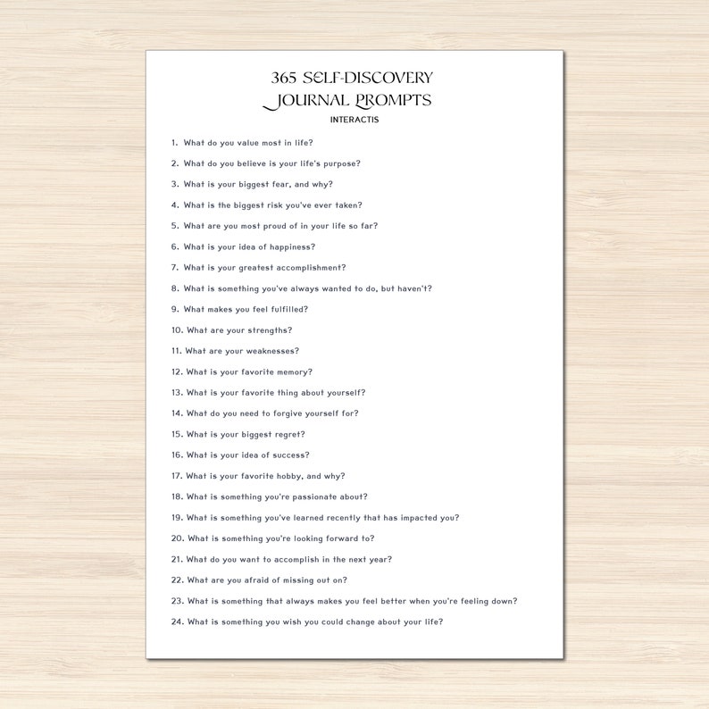 365 Self-discovery Journal Prompts - Unlock Your Inner Wisdom and ...