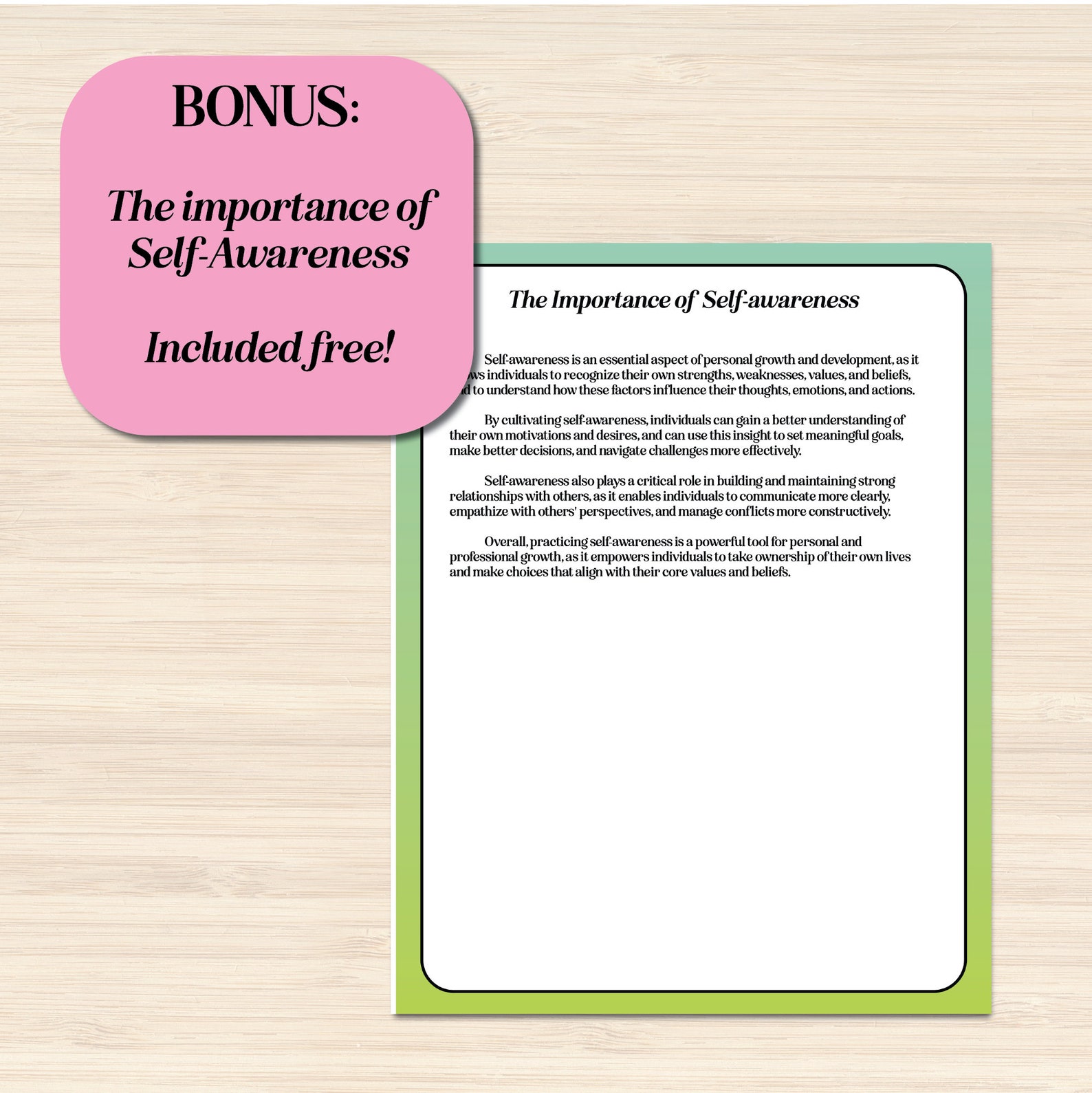 Self-awareness Flashcards - Ideal Tool for Personal Growth, CBT, and ...